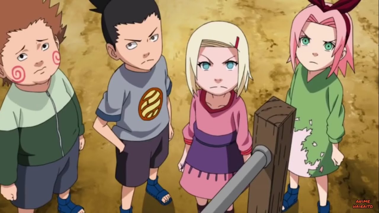 InoShikaCho, Sakura, and Naruto meet Yota again | They accused kid Naruto - YouTube