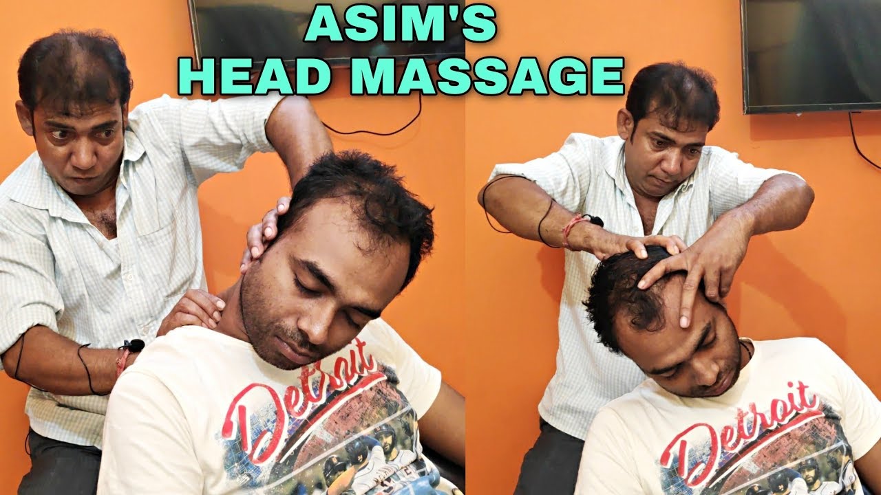 Asim Barber Amazing Head Massage At Home Stress Relief Powerful Asmr
