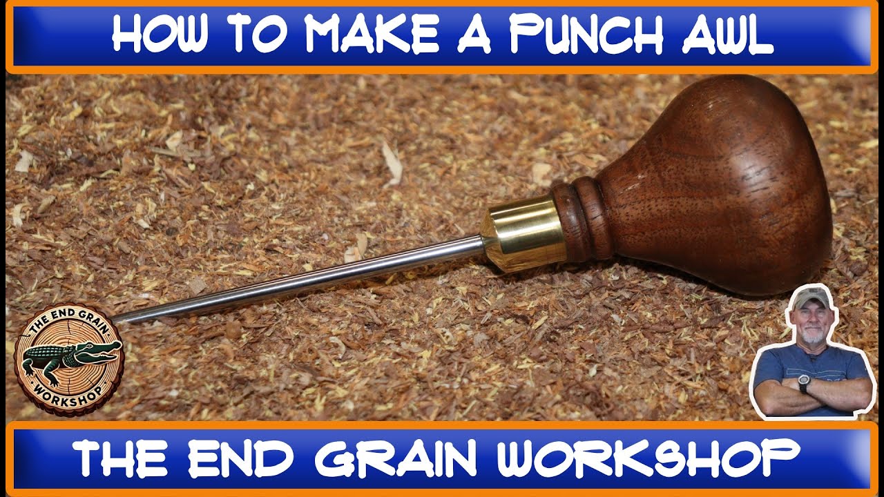 Turning a Carriage Bolt into a Shop-Ready Striking Punch Awl - YouTube