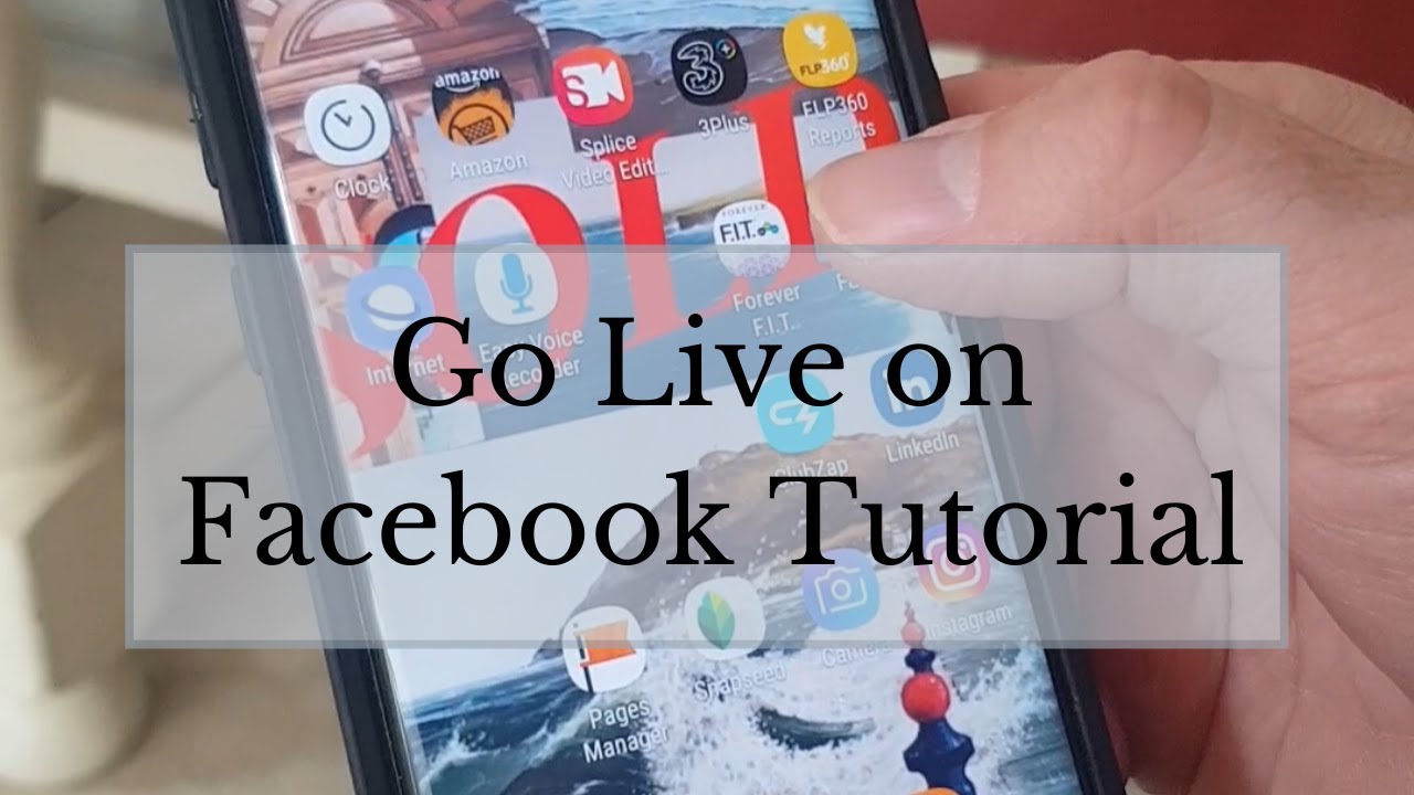How to go live on Facebook on your phone - YouTube