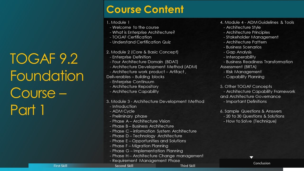 TOGAF 9.2 Foundation Course | Exam Preparation بالعربى | Learn TOGAF in ...