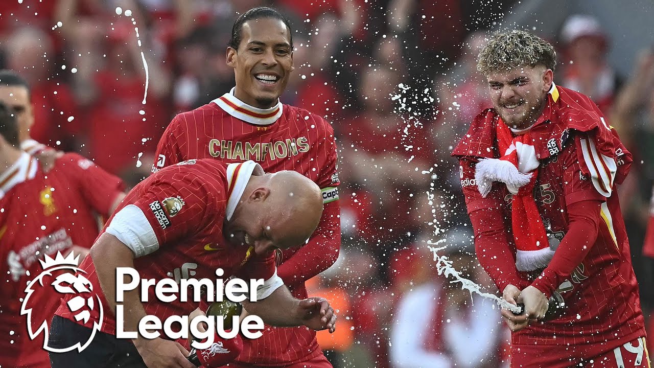 WATCH: The moment Liverpool became the 2024-25 Premier League champions ...