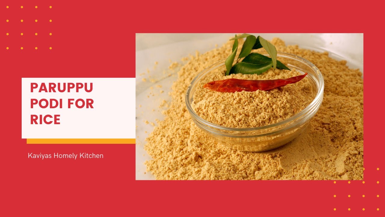 பருப்பு பொடி இப்படி வீட்டில் செஞ்சு பாருங்க | PARUPPU PODI RECIPE IN ...