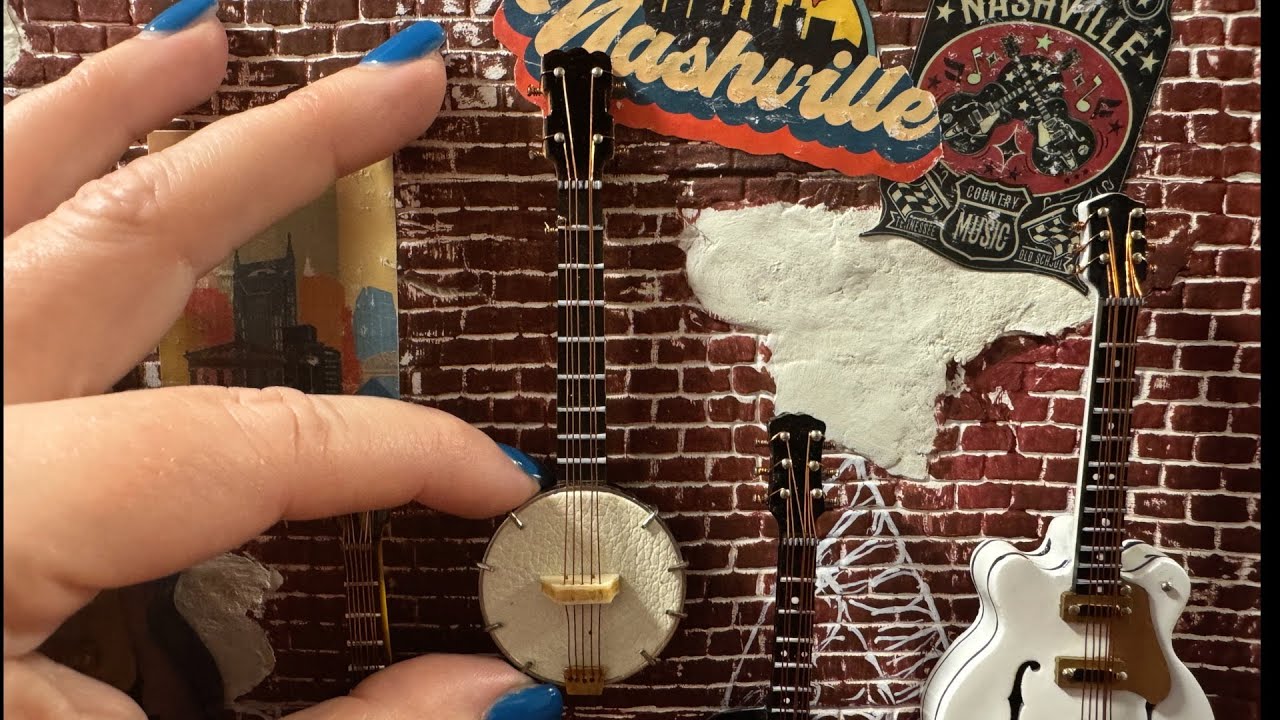 Tennessee Inspired Miniature Diorama for my Souvenir Travel Wall! - YouTube