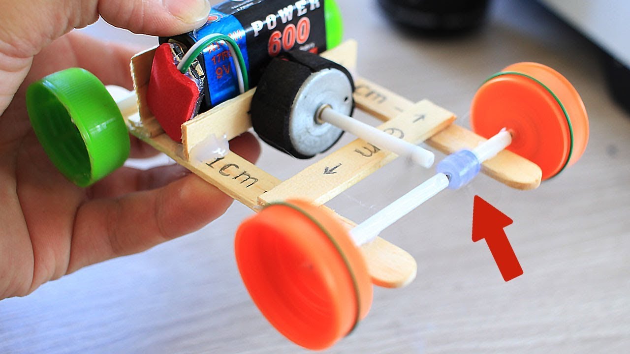 El COCHE ELÉCTRICO CASERO más fácil de hacer en casa! - YouTube