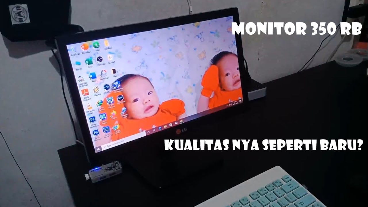 Murah Beli Monitor Harga 350RB Review Jujur Ukuran 16inch - YouTube