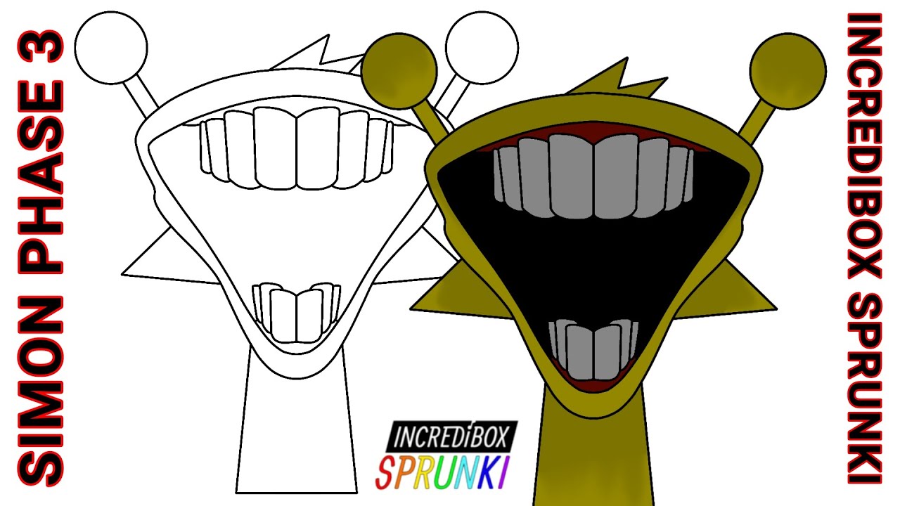 How to draw Simon Phase 3 from Incredibox Sprunki | Easy drawing ...