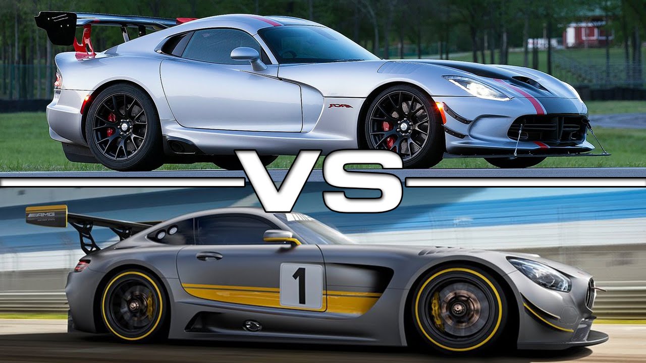 Dodge Viper ACR vs Mercedes AMG GT3 - YouTube
