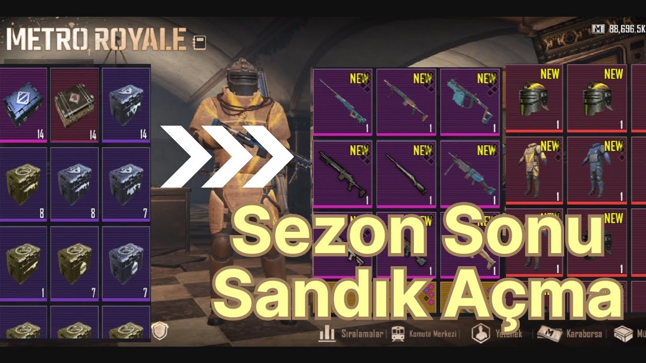 Open Accumulated Chests - Pupg Metro Royale ( Nihai Silah Paketleri ve ...