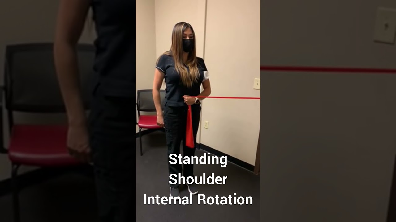 Standing Shoulder Internal Rotation | PRO~PT - YouTube