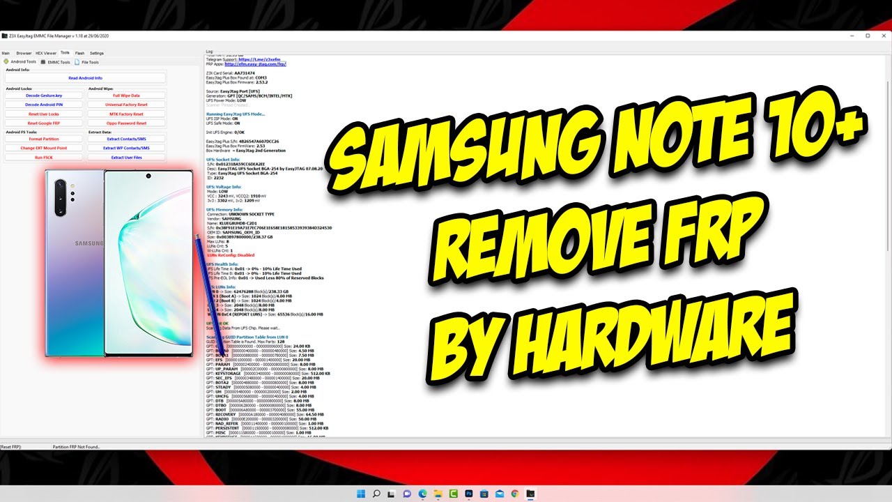 SAMSUNG NOTE 10+ REMOVE FRP BY ISP - YouTube