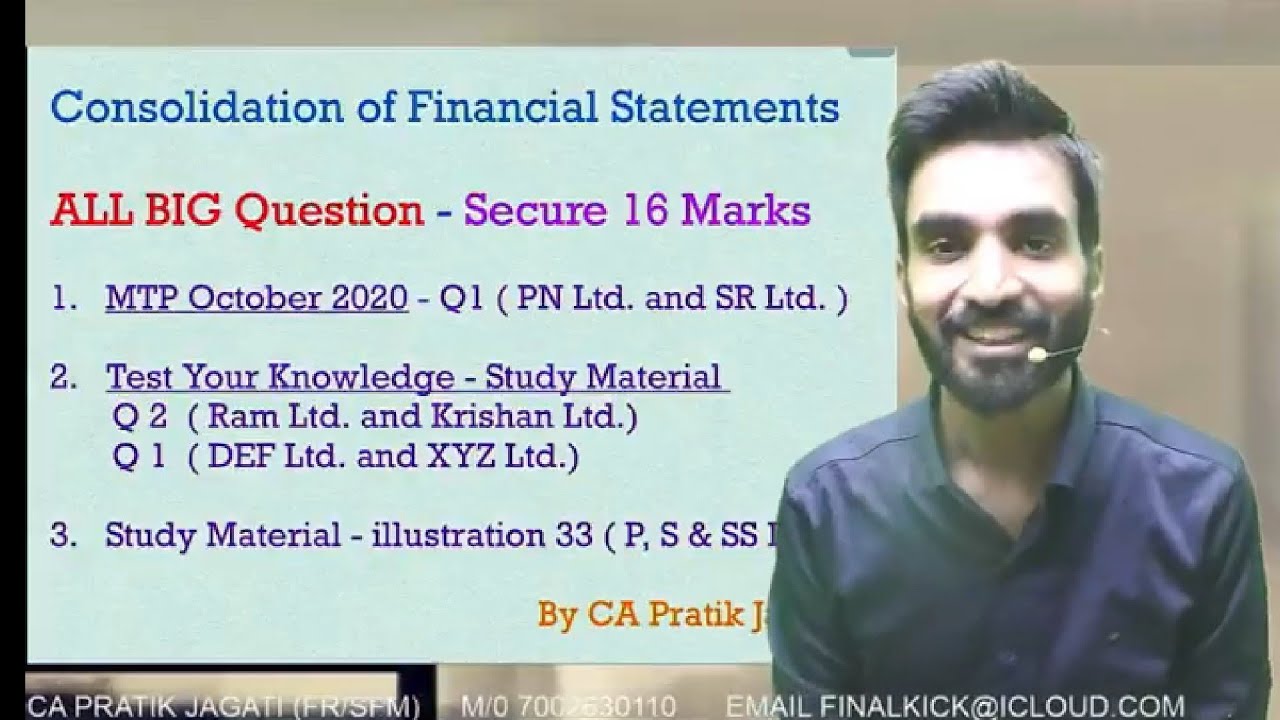 consolidation of financial statements - all BIG Questions | Chain ...