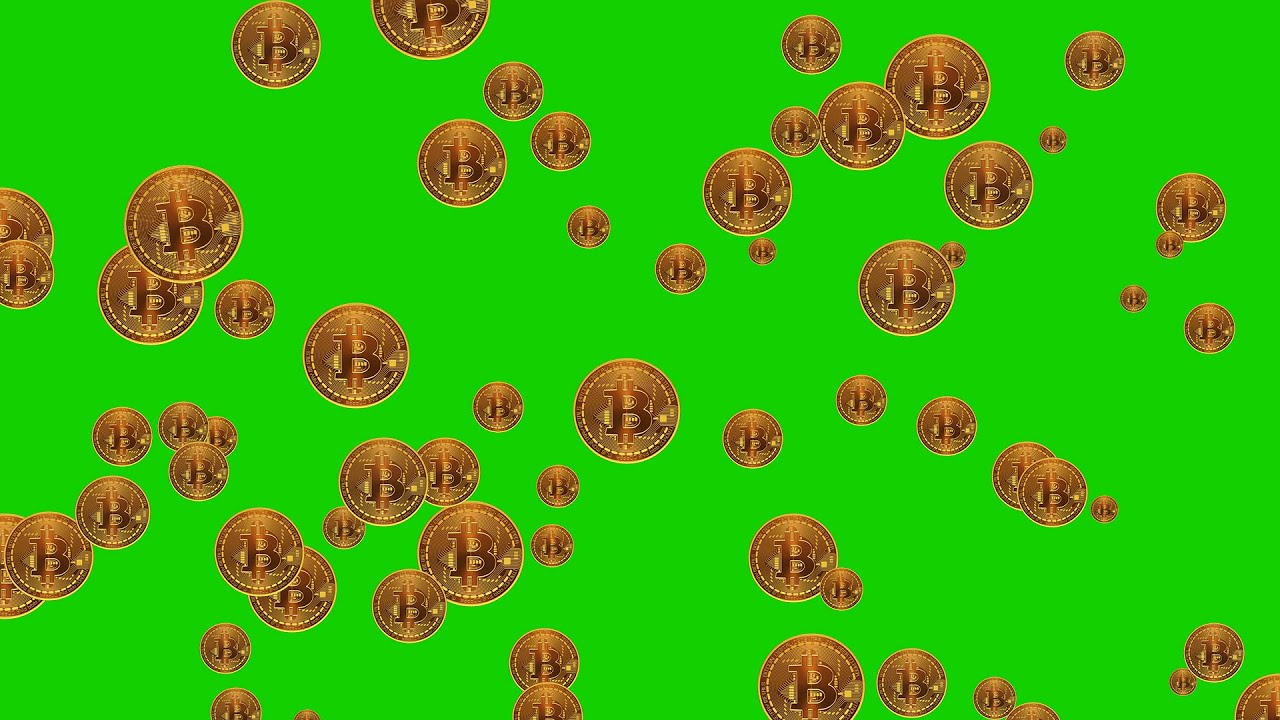 cryptocurrency green screen falling effects | Bitcoin falling 2022 ...