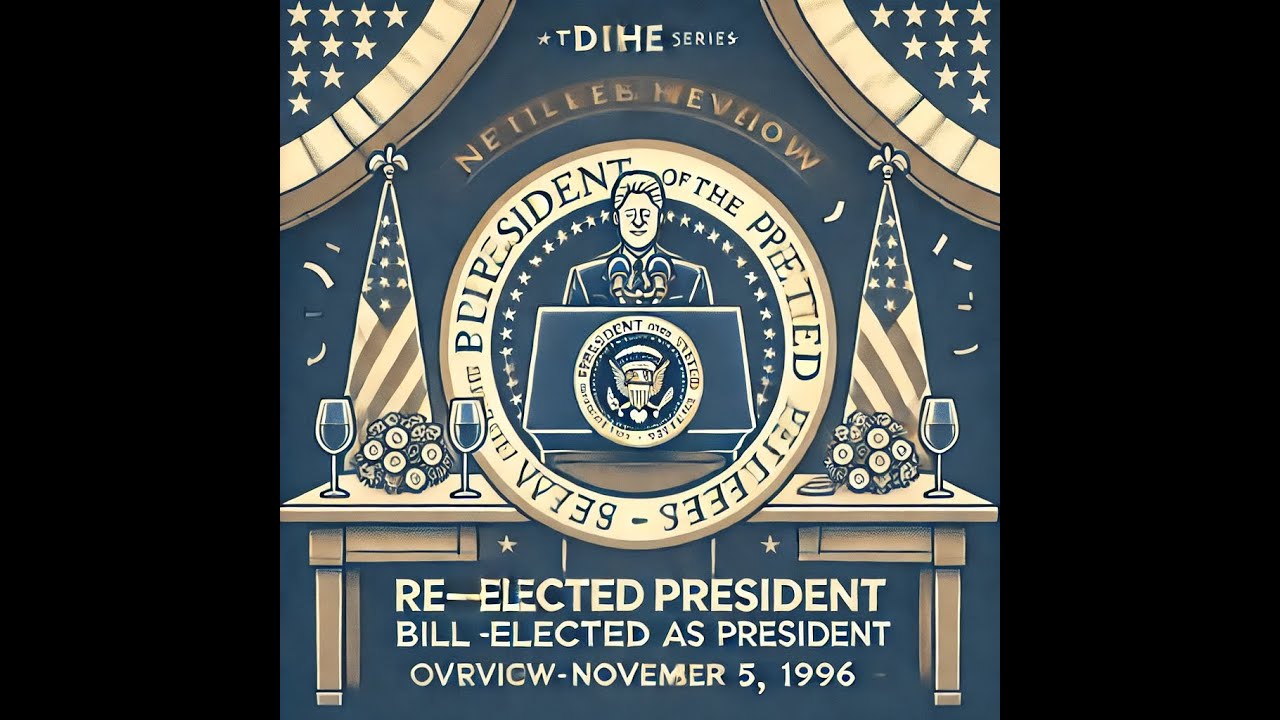 Bill Clinton Re-Elected as President Overview – November 5, 1996 - YouTube