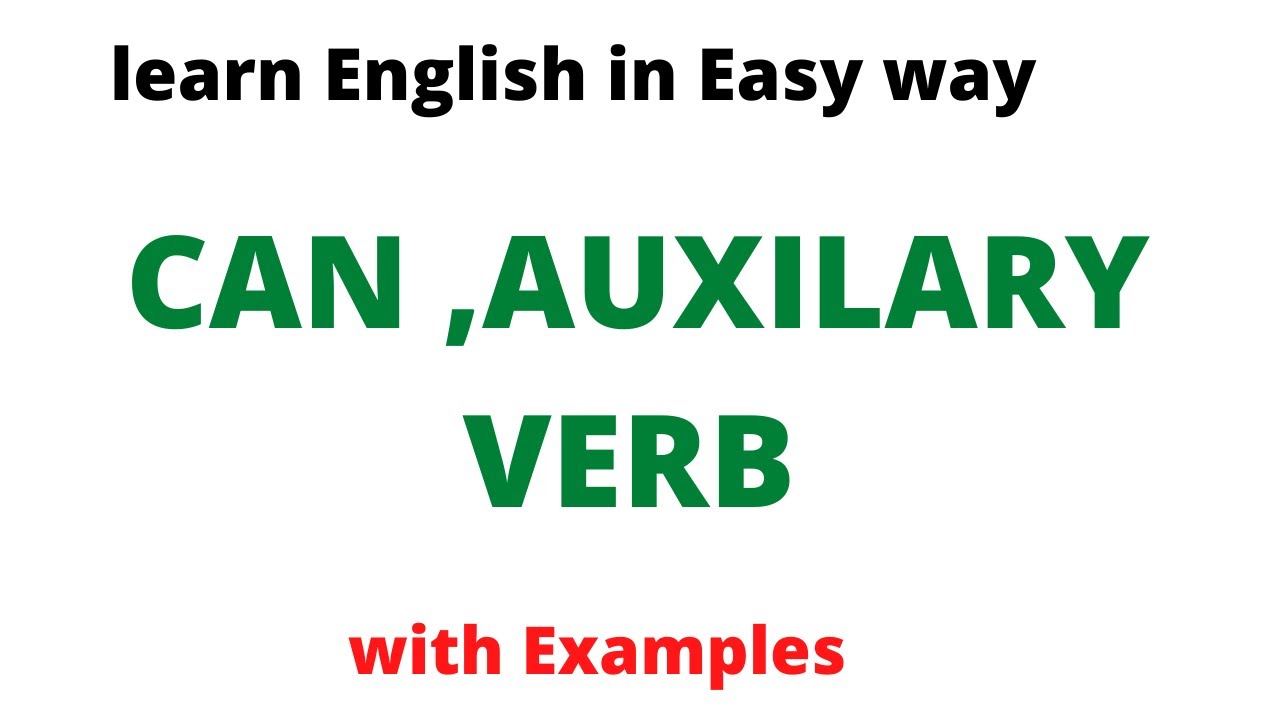 Easy way to learn English ( using of can in English ) - YouTube