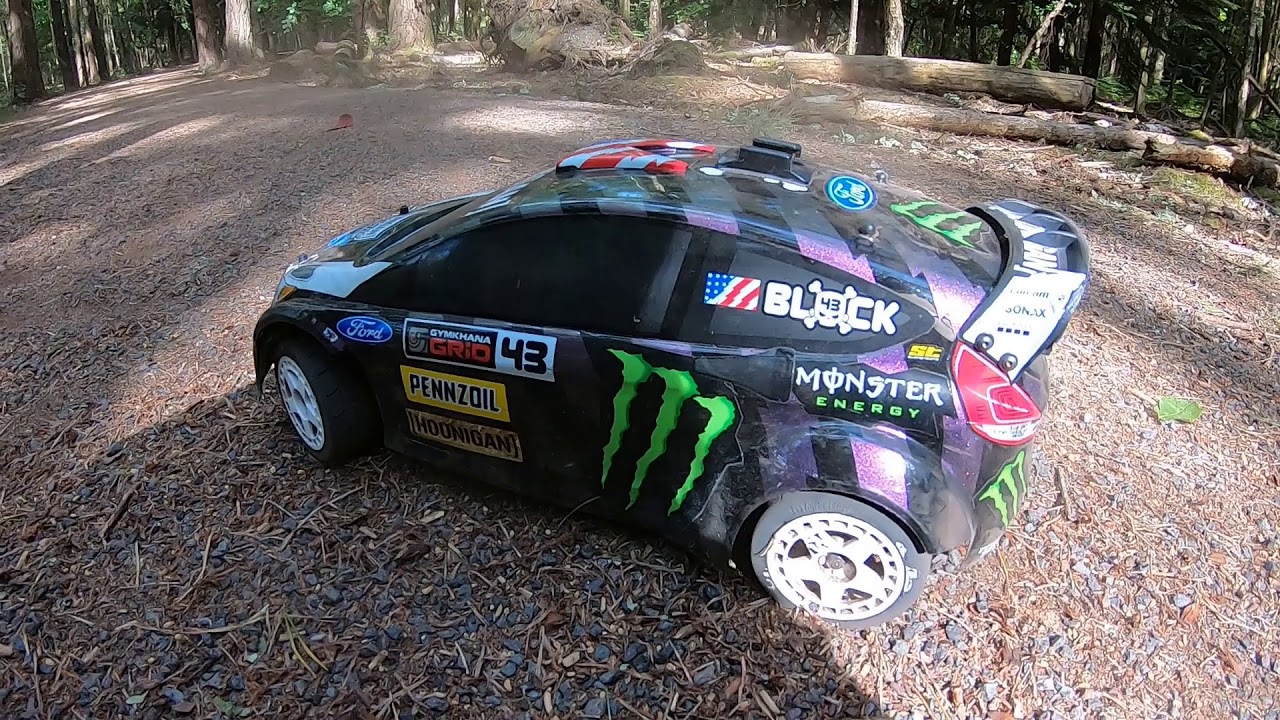 Ken Block hpi wr8 Rally RC car onboard with GoPro Hero 7 - YouTube