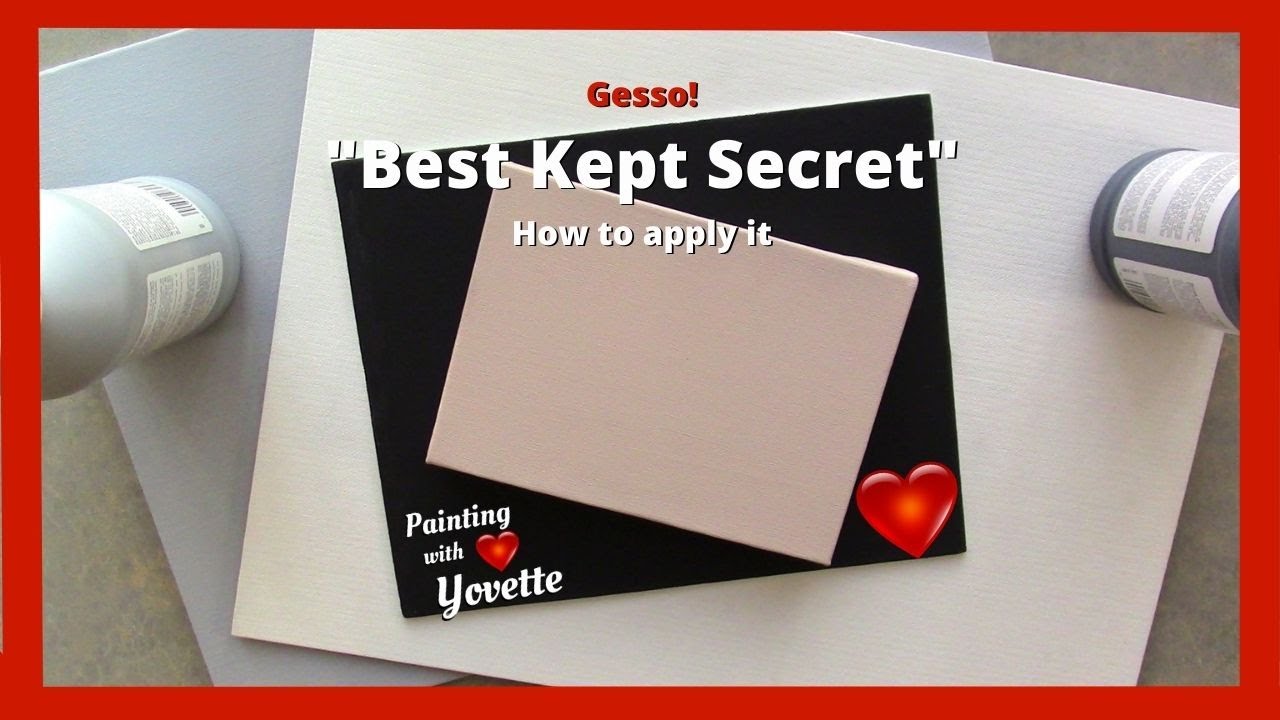 Gesso “BEST KEPT SECRET” // How to Apply it // With Yovette - YouTube