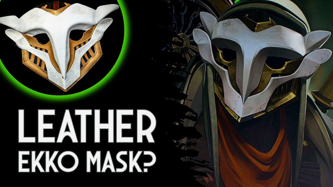 How to Make Ekko's Mask from Arcane using LEATHER! - YouTube