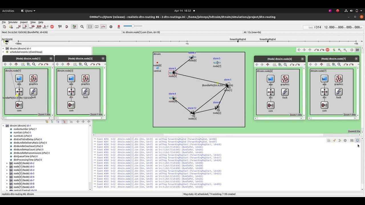 realistic routing dtn - YouTube