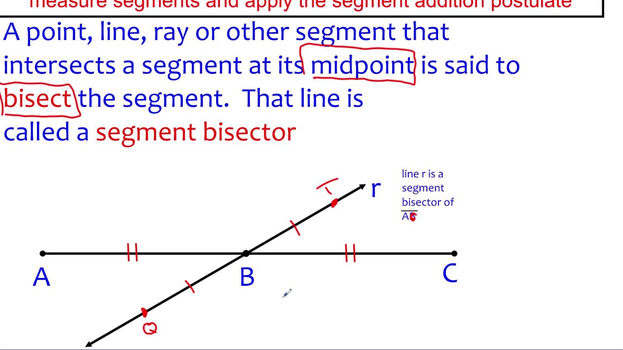 Video 6 Midpoint of a Line Segment - YouTube