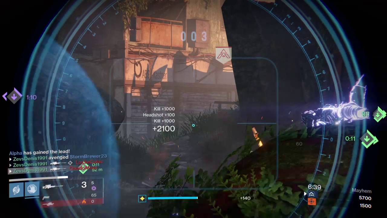 Destiny DOUBLE KILL ONE SHOT - YouTube