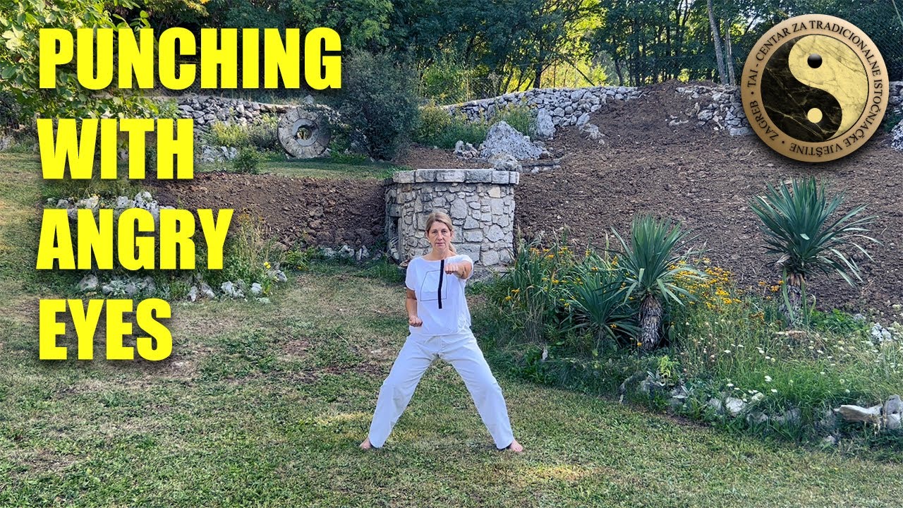 QiGong - Basic Exercises - Punching with Angry Eyes - YouTube