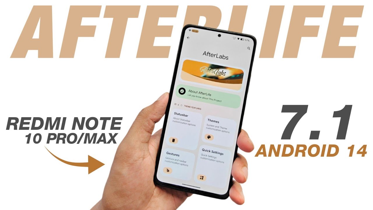 AfterLife Project 7.1 Official For Redmi Note 10 Pro/Max | Android 14 ...