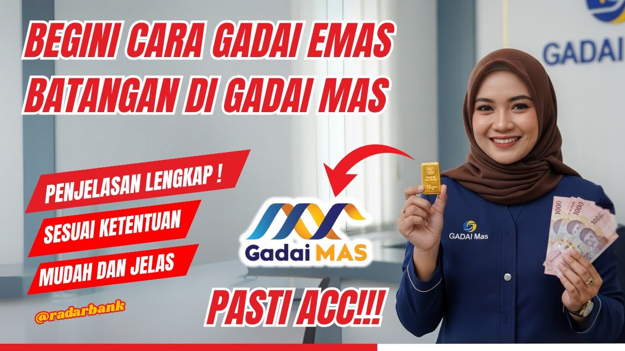 Cara Gadai Emas Batangan atau Logam Mulia di GadaiMas - YouTube