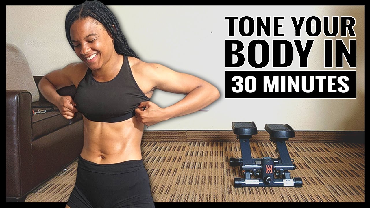 30 Min Full Body Mini Stepper Workout for Weight Loss at Home Burn ...