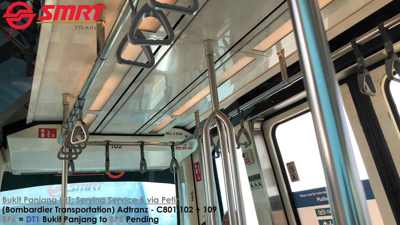 ⁴ᴷ⁶⁰ [Very Loud Ann.] SMRT Trains, BPLRT Train Ride [Bt Panjang → ...
