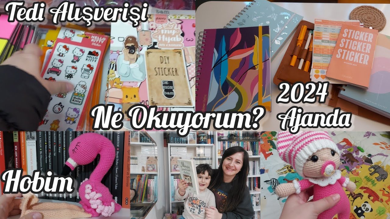 2024 AJANDA | Okuduğum Kitap,Sticker ve Alıntı Defteri, Tedi Alışverişi ...