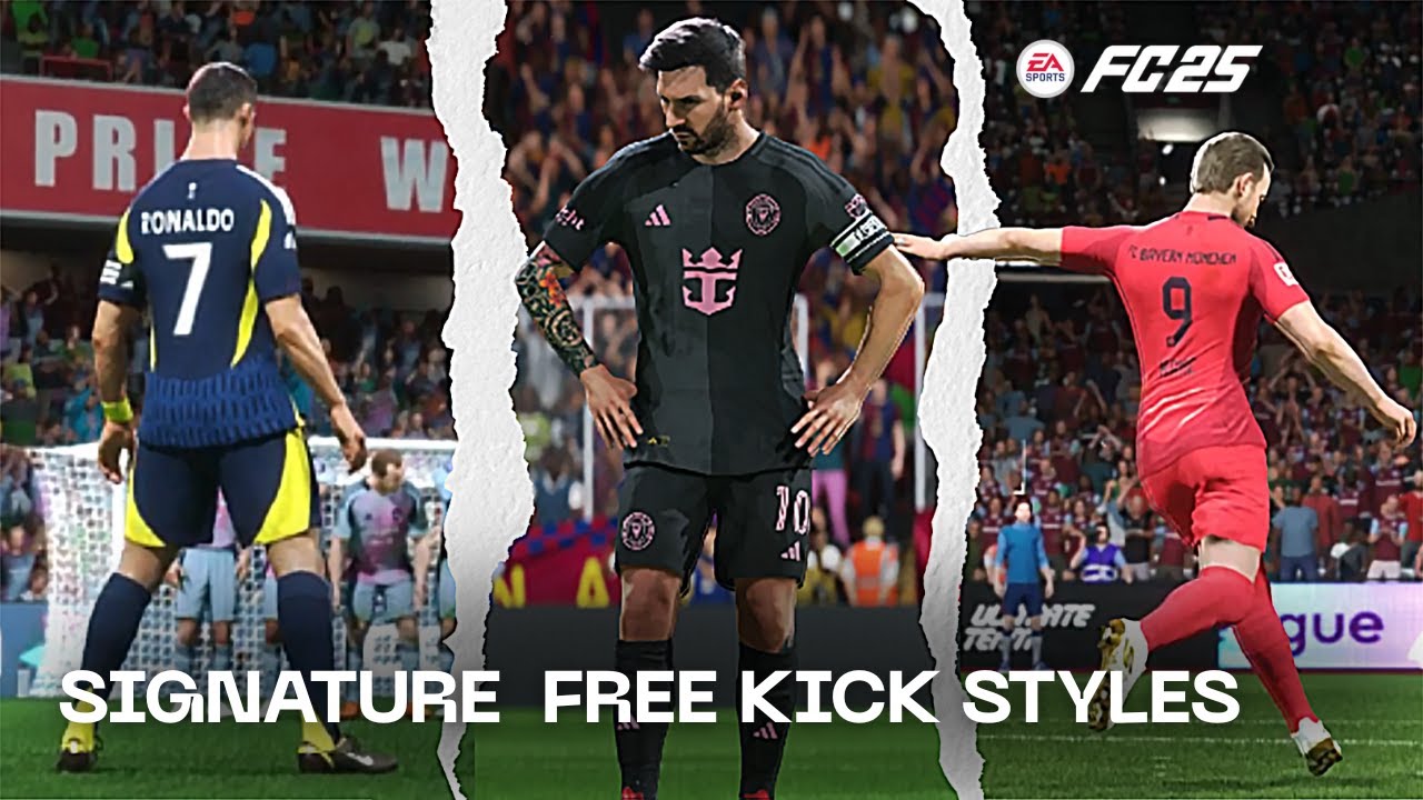 EA Sports FC 25 | All Signature Free Kick Styles - YouTube
