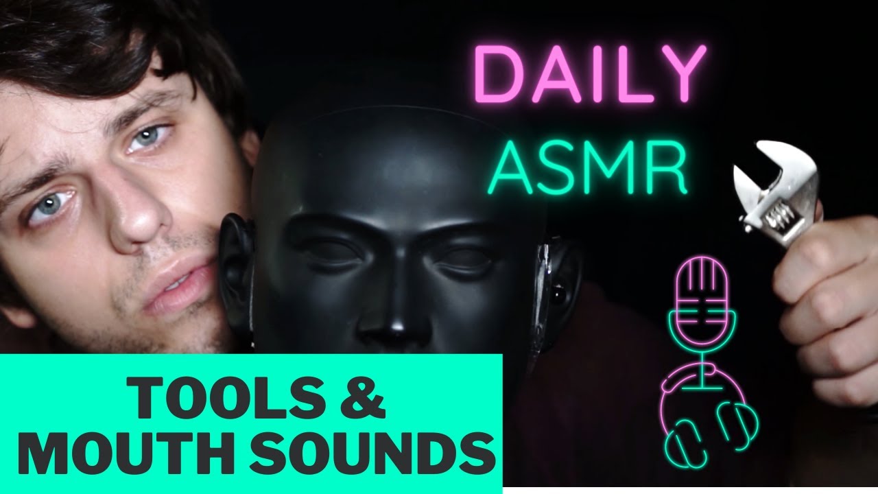ASMR Mouth Sounds and Screwing Metal Tools | Daily ASMR - YouTube