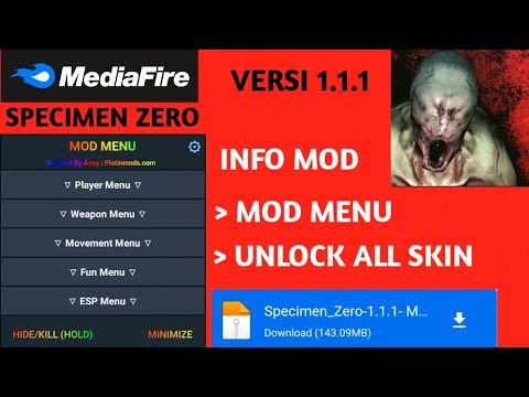 SPECIMEN ZERO MOD MENU VERSI 1.1.1 TERBARU 2022 - YouTube