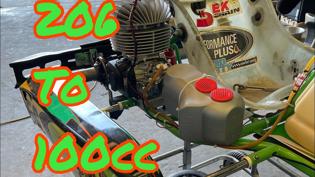 Karting Vlog: Part 1 mounting a VLR Vortex 100cc on your 206 chassis ...