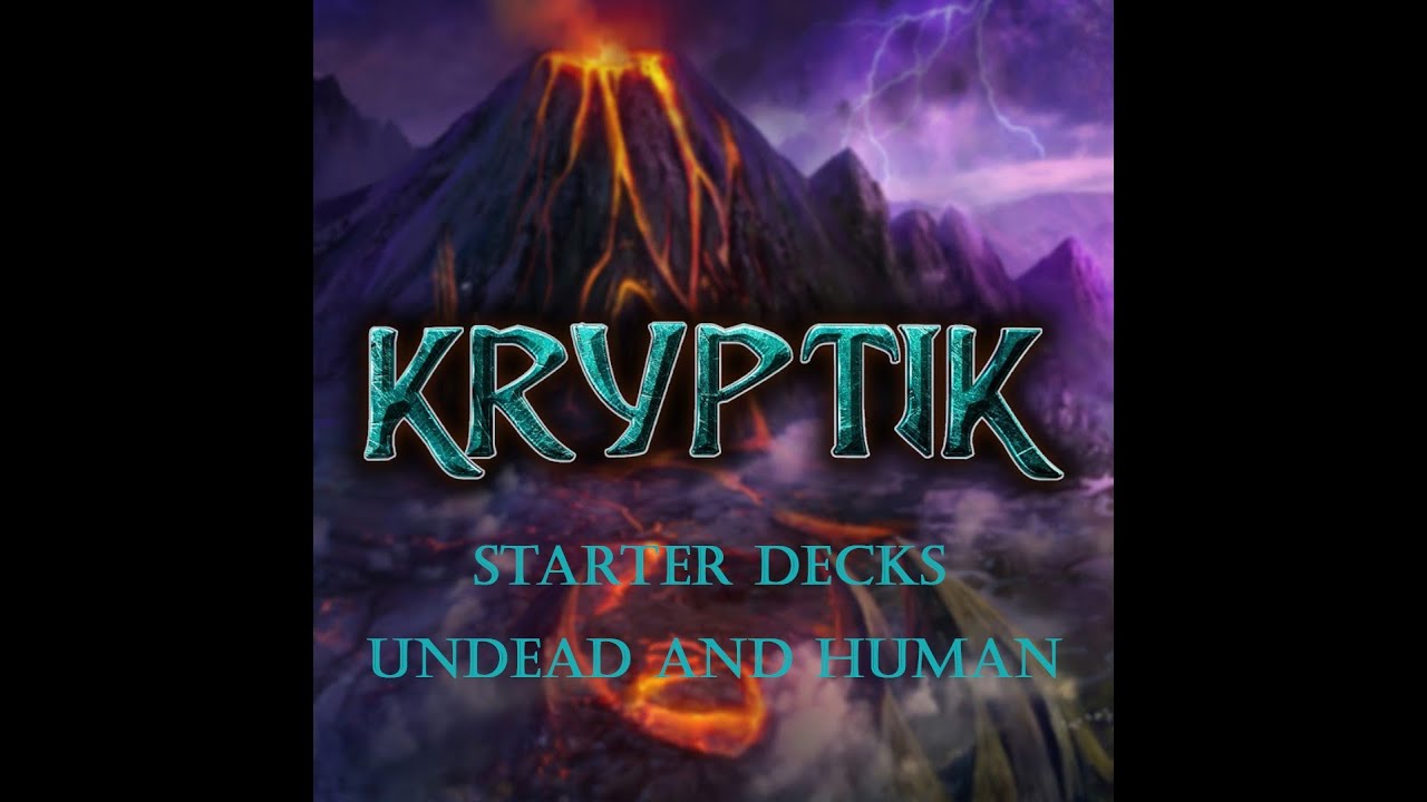 Kryptik TCG Starter Decks - Human and Undead - YouTube