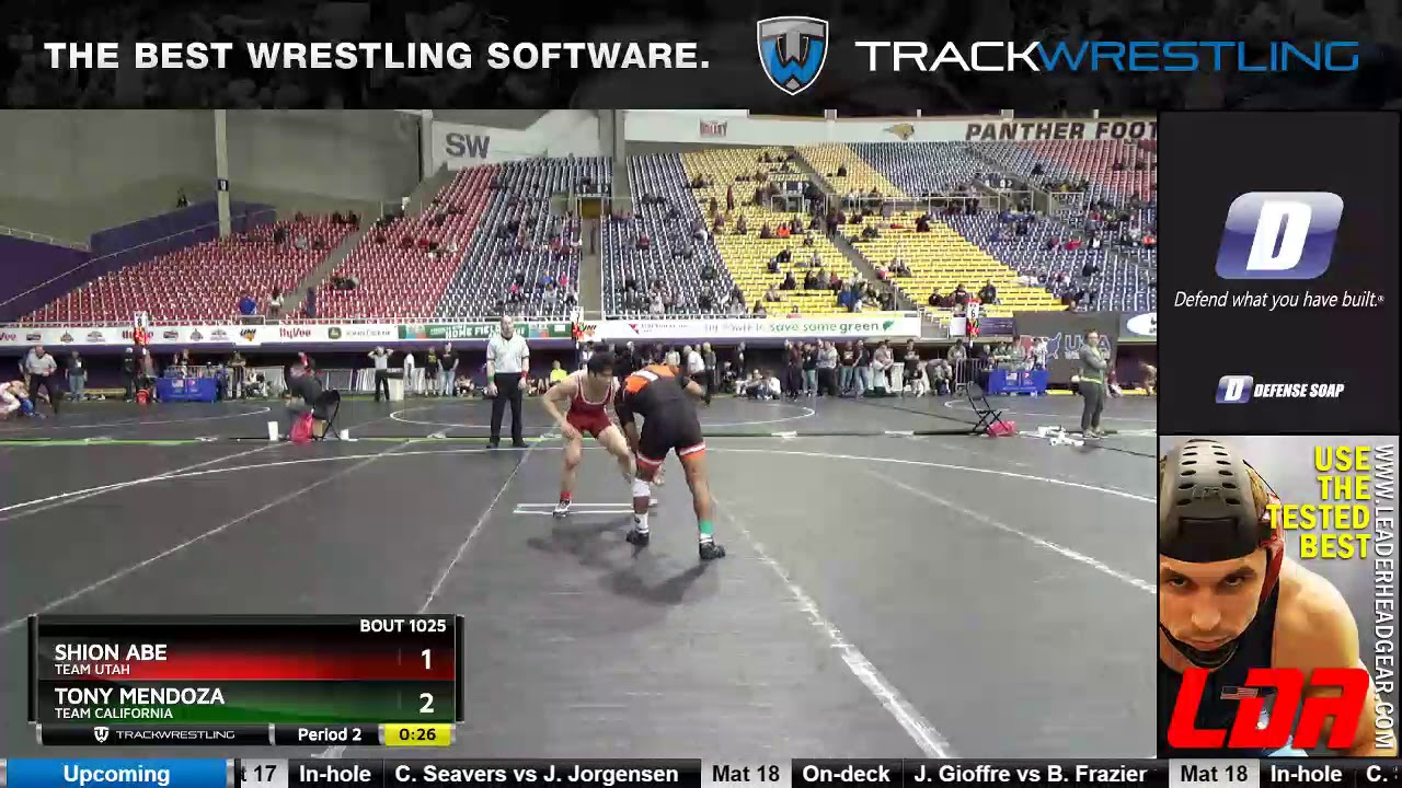 Junior 145 Shion Abe Team Utah Vs Tony Mendoza Team California - YouTube