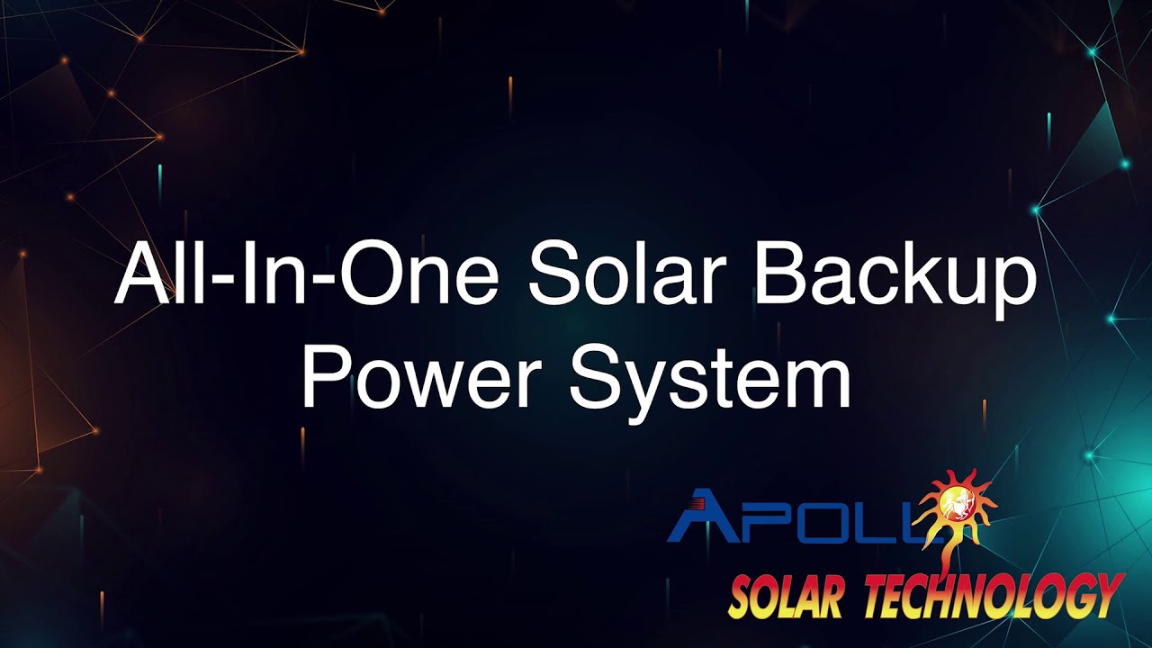 All-In-One Solar Backup Power System - YouTube