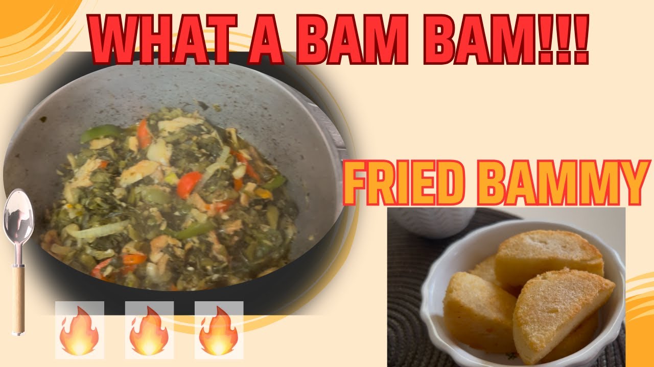 Jamaican Bammy with Steam Callaloo and Salt Fish|Jamaican 🇯🇲Style ...