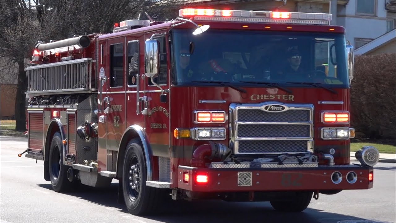 Chester Bureau of Fire Engine 82 Responding 2/24/23 - YouTube