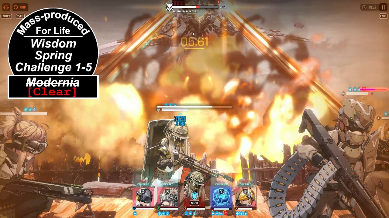 Nikke Mass-produced For Life: Wisdom Spring Challenge 1-5 Modernia - YouTube