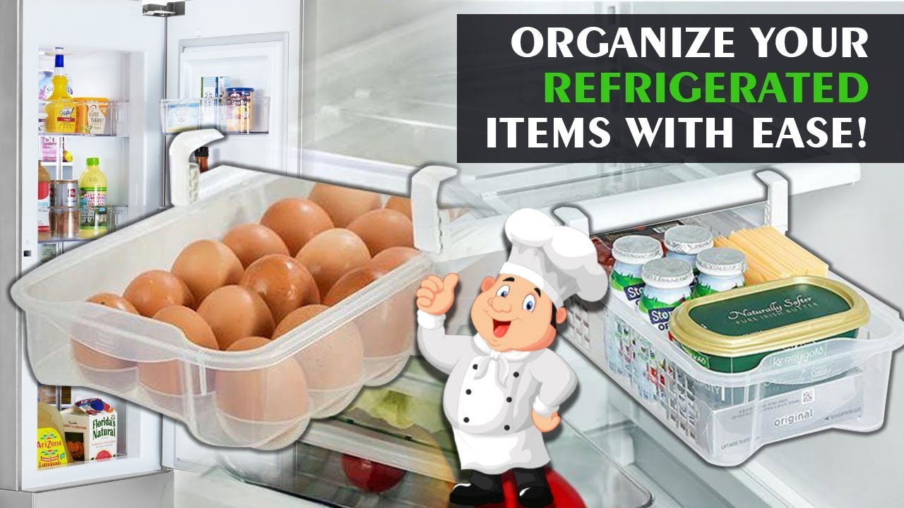 Fridge Storage Sliding Drawer - TheEliteTrends - YouTube