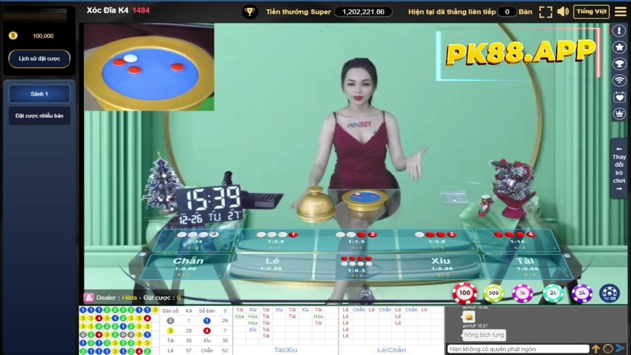 XÓC ĐĨA| XÓC ĐĨA ONLINE| XÓC ĐĨA UY TÍN|CHƠI XÓC ĐĨA CÙNG EM HOT DEALER HILDA TẠI PK88.APP - YouTube