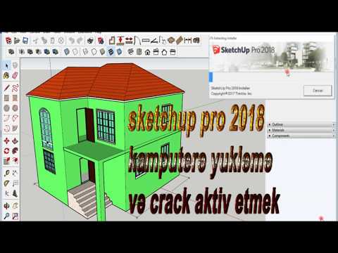 Sketchup proqram ın kamputer ə yuklenmesi aktiv etmək və puligin yükle mek sketcup