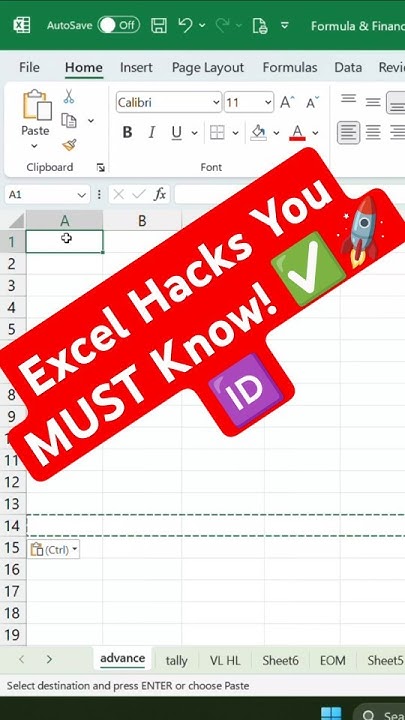 Excel Tricks & Tips to Boost Your Productivity! 🚀 | #ExcelTips #productivityhacks - YouTube