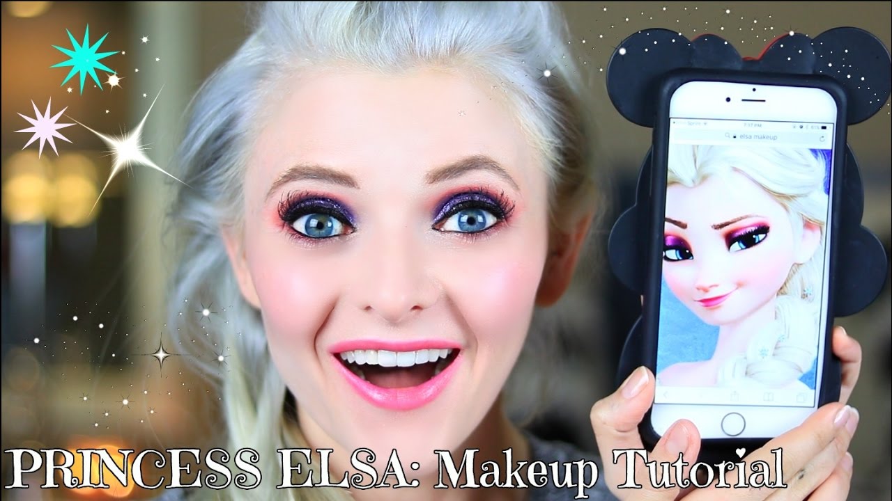 DISNEY PRINCESS ELSA MAKEUP TUTORIAL - YouTube