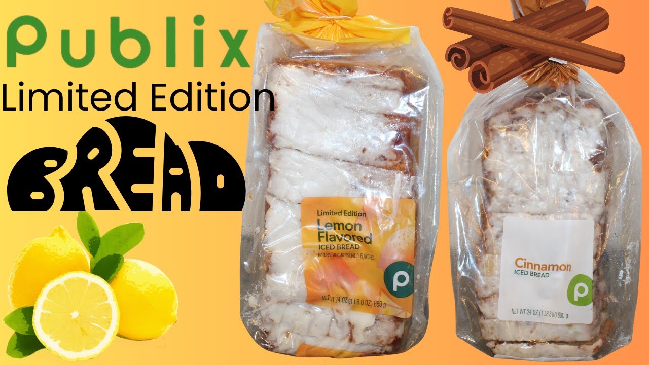 Publix Iced Bread: Limited Edition Lemon Flavored & Cinnamon Review ...