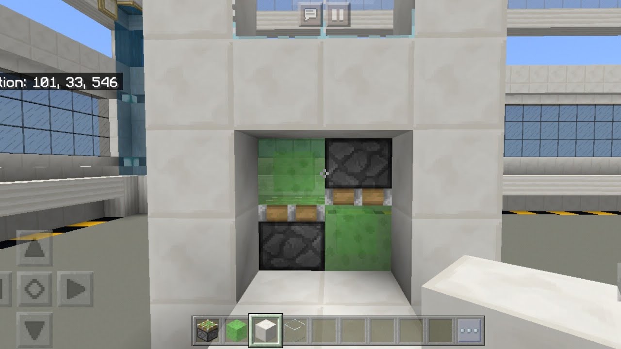 How to make a flying machine elevator in minecraft bedrock - YouTube