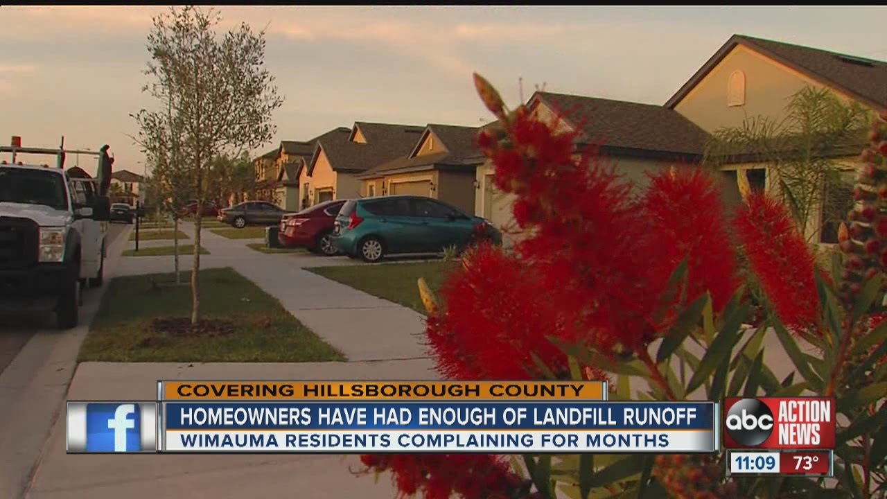 Homeowners have had enough of landfill runoff - YouTube