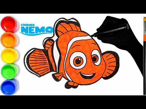 How to draw Nemo Fish Step By Step | Finding Nemo